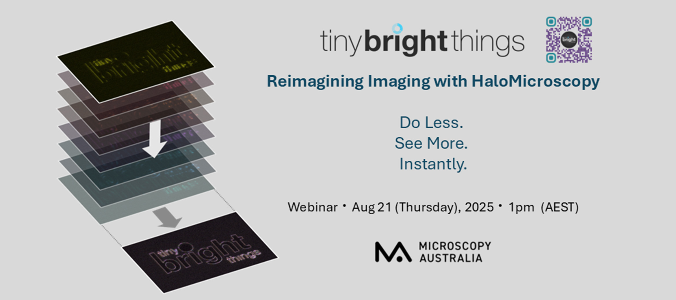 Webinar: Tiny Bright Things – Reimagining imaging with HaloMicroscopy - Microscopy Australia